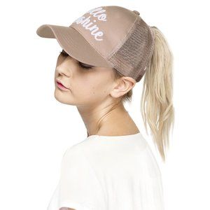 C.C | Accessories | Cc Hello Sunshine Letter Color Change Baseballcap ...